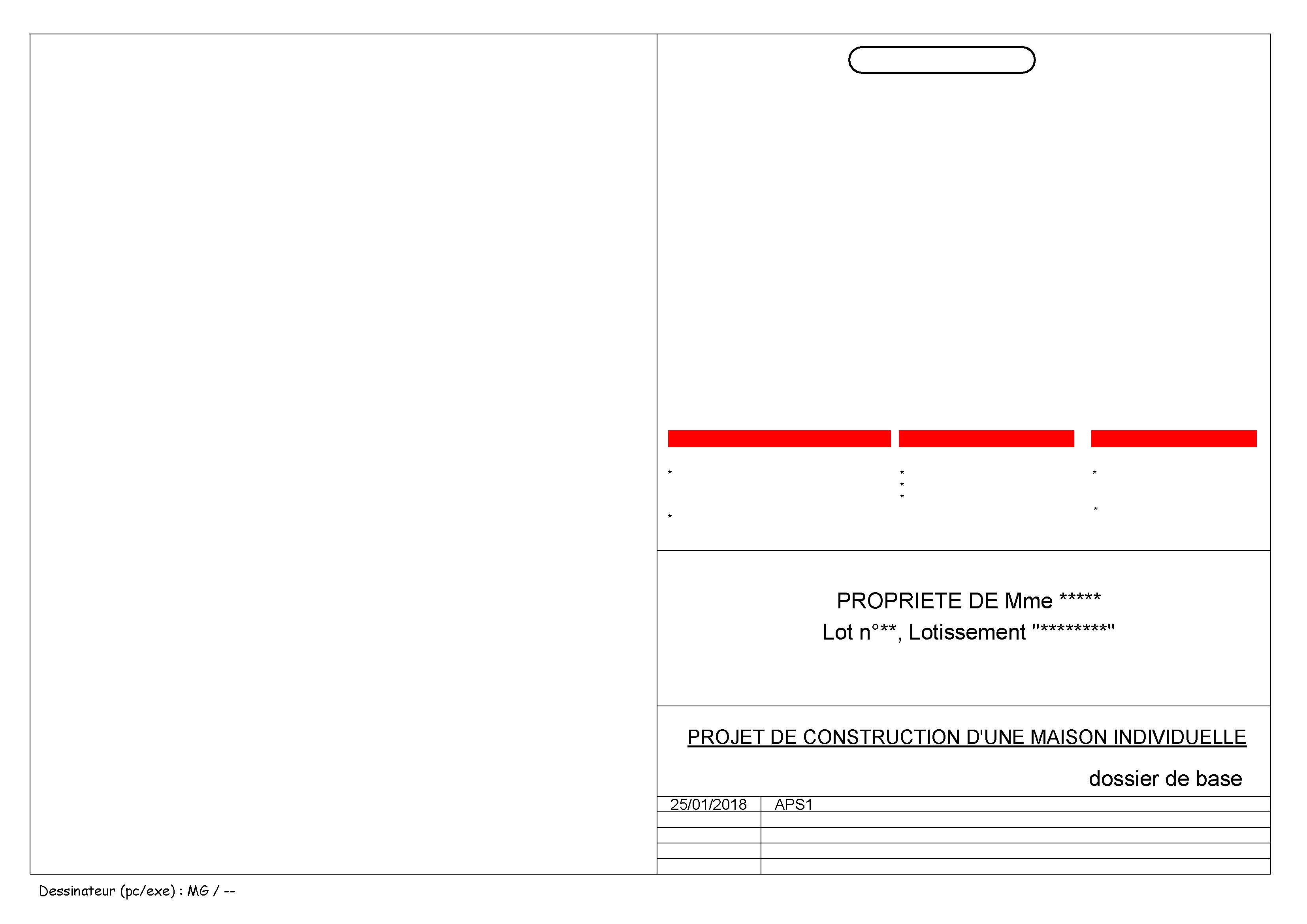 "AEdifi Plans" Dessinateur Architecture et BâtimentEXEMPLES DE DOSSIERS ...