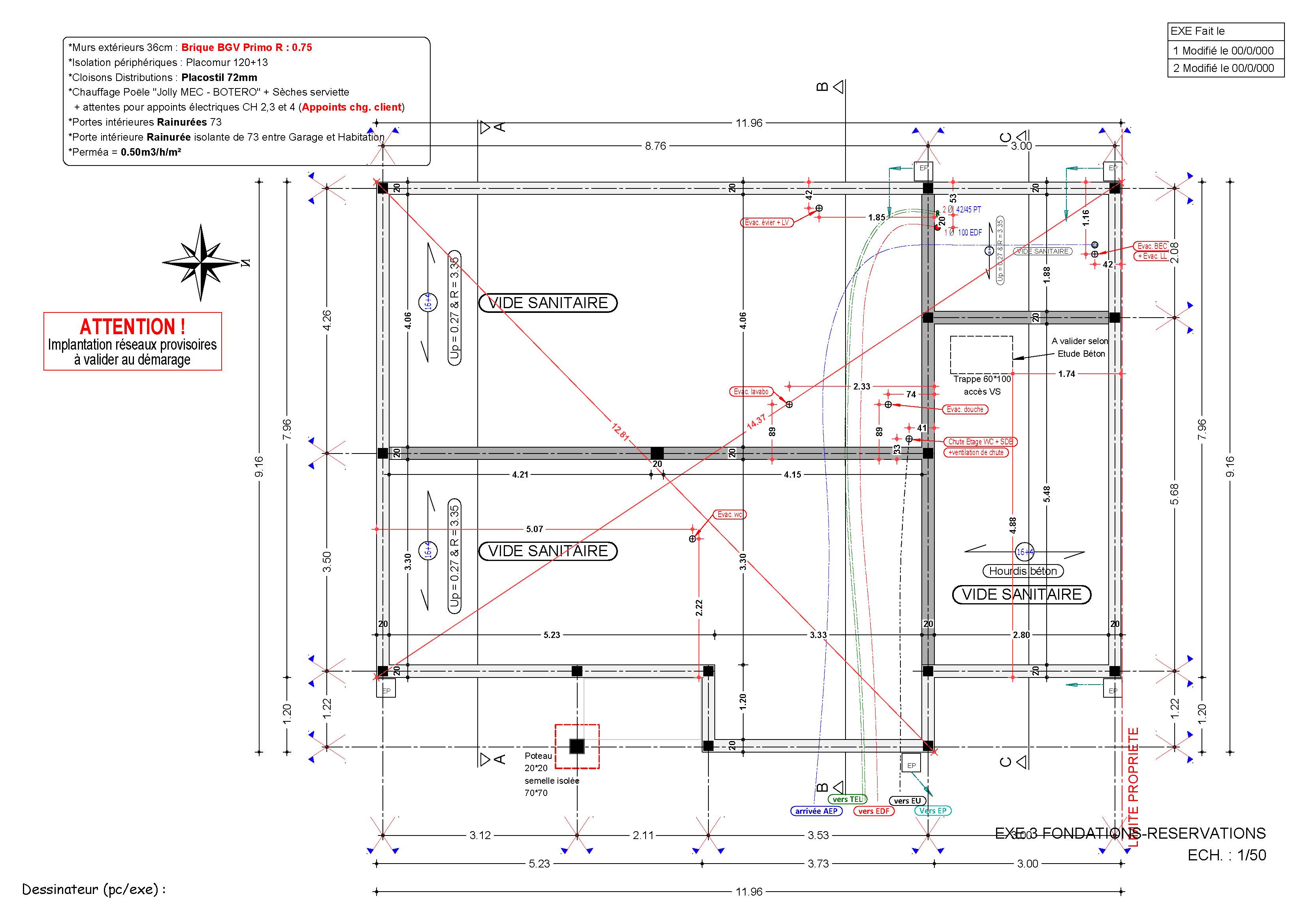 "AEdifi Plans" Dessinateur Architecture et BâtimentEXEMPLES DE DOSSIERS ...