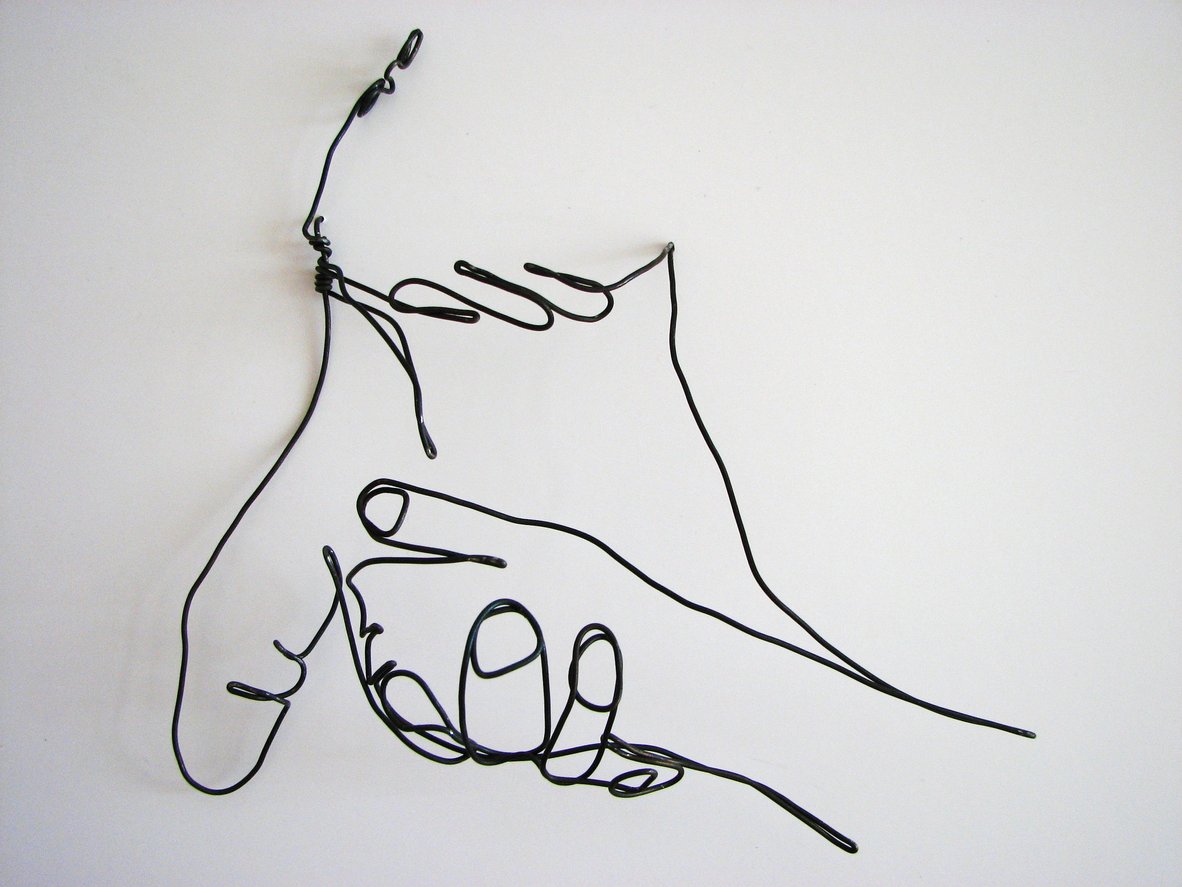 Aline campana SCULPTURE DE FIL Portfolio :FIL de FER - engagement ...