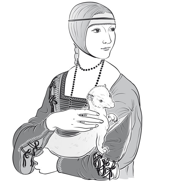 Barbara Dumas : Portfolio : Illustration contrastée et Gaufrage