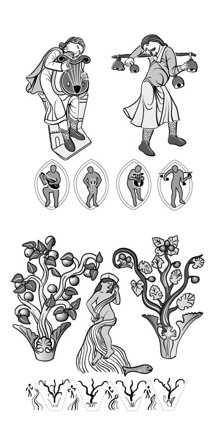 Barbara Dumas : Portfolio : Illustration contrastée et Gaufrage