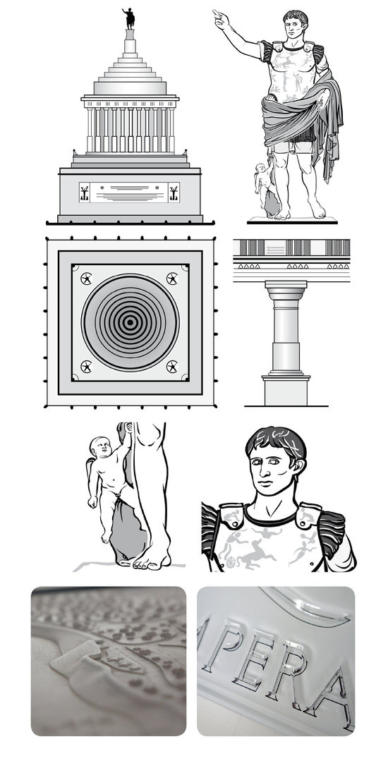 Barbara Dumas : Portfolio : Illustration contrastée et Gaufrage