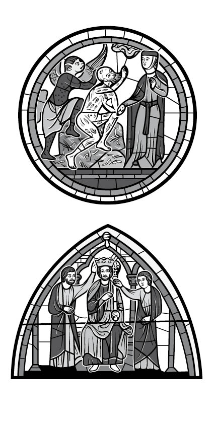 Barbara Dumas : Portfolio : Illustration contrastée et Gaufrage