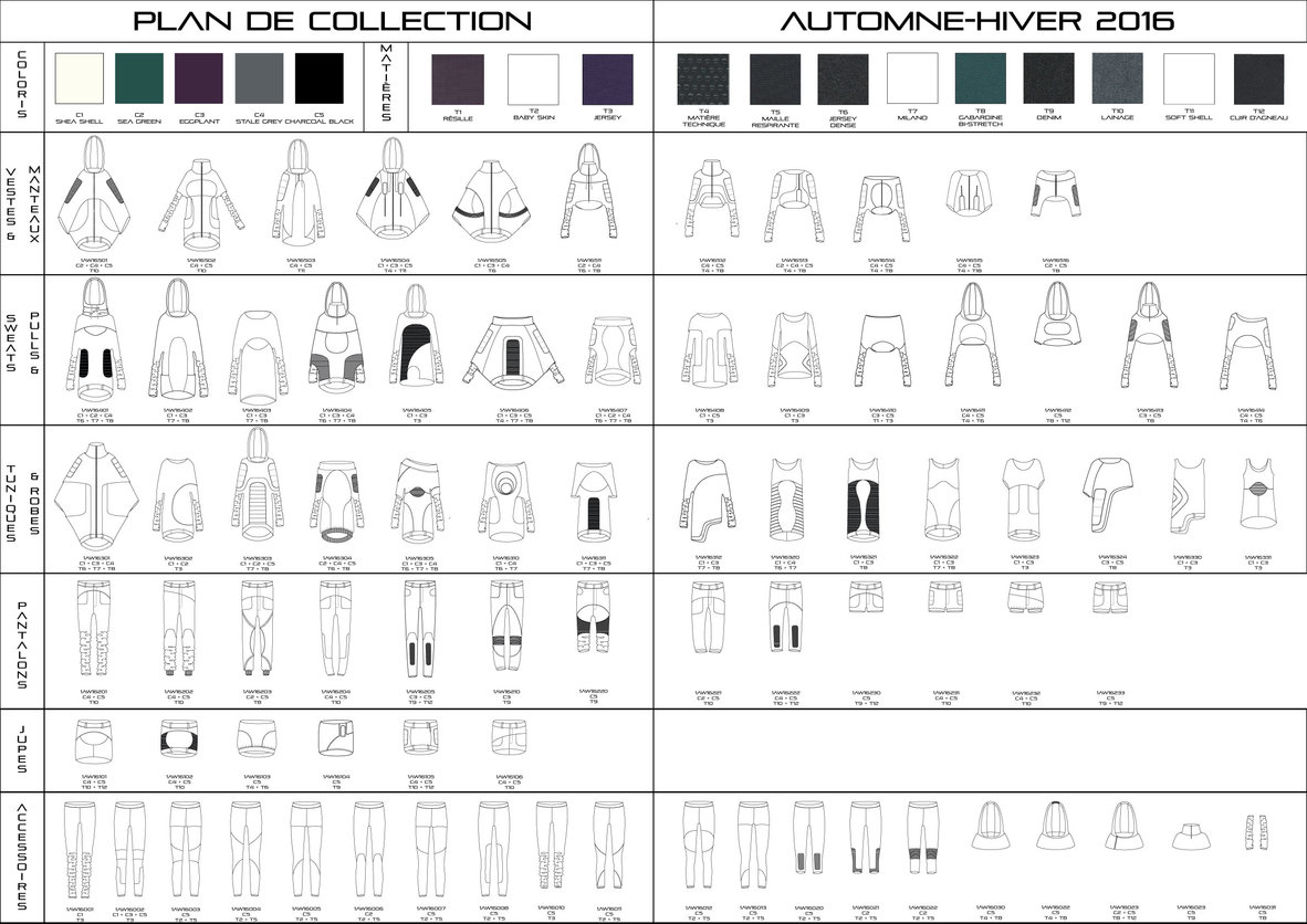 Ultra-book de deborahg Portfolio :Fiches techniques et plans de collection