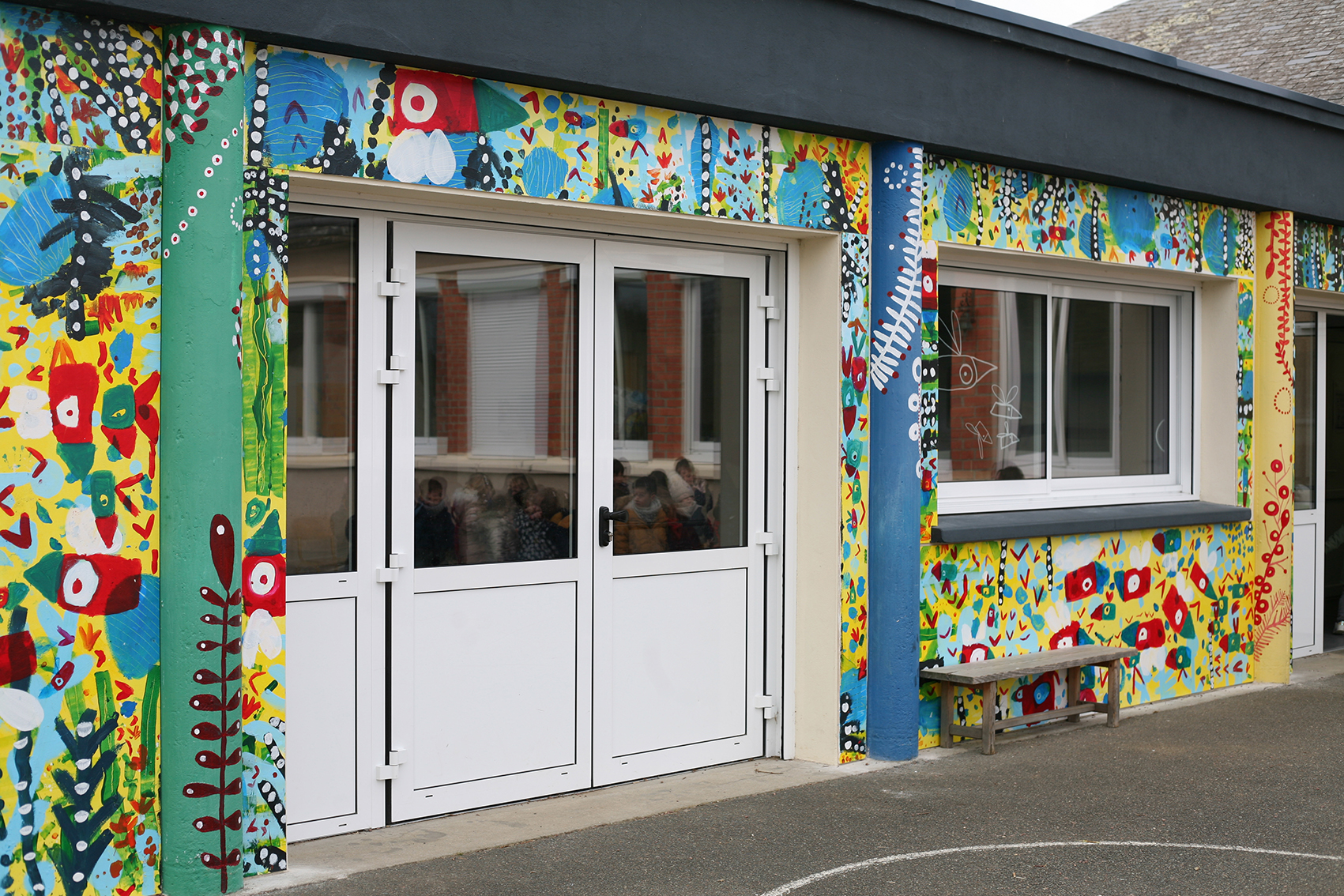 Lucie vandeveldeIntervention ATELIERS GRAPHiQUES : Fresque murale ...