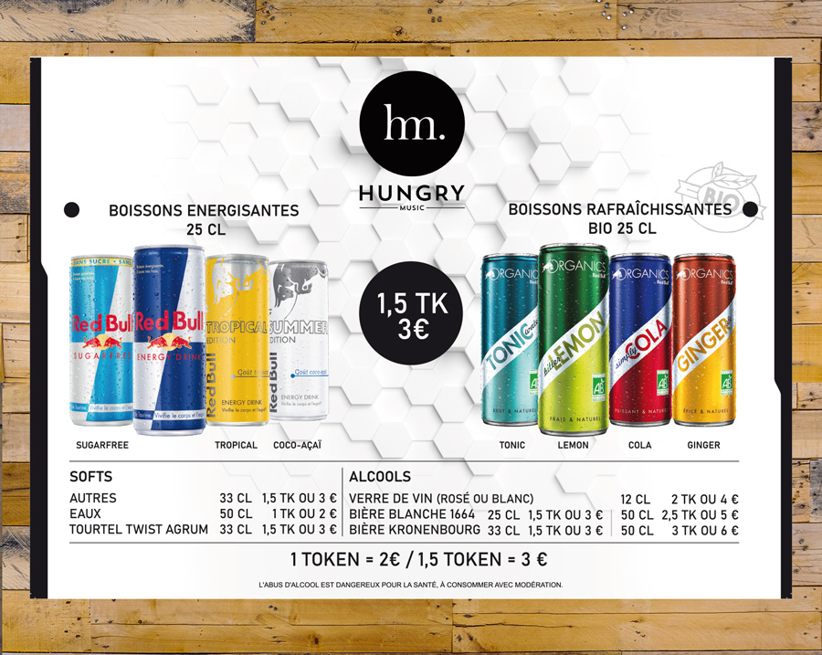 Studio Graphique Mélange Portfolio :Red Bull Menus